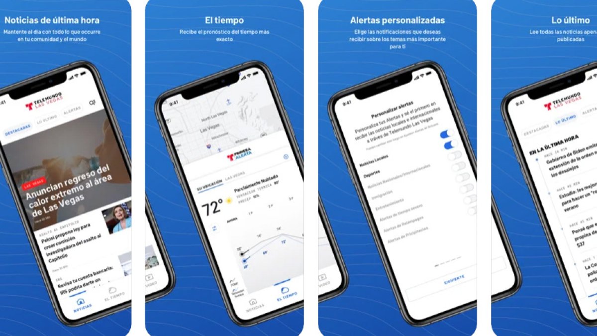La app de noticias locales y del tiempo de Telemundo Las Vegas ha sido ...